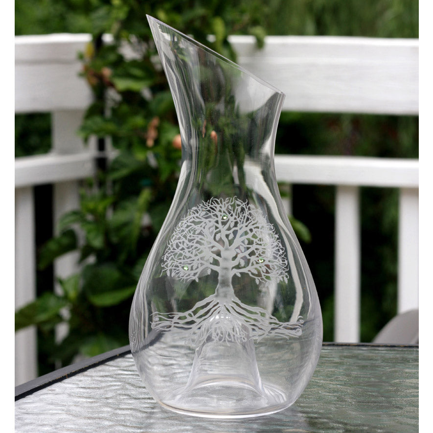 Tree of Life Cocktail Carafe – Healy Glass Artistry