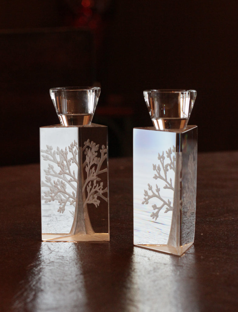 Tree of Life Candle Holders (Set of 2) – Healy Glass Artistry