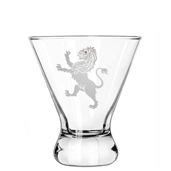 Rampant Lion Modern Cocktail Glasses – Healy Glass Artistry