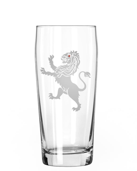 Rampant Lion Pint Glasses – Healy Glass Artistry